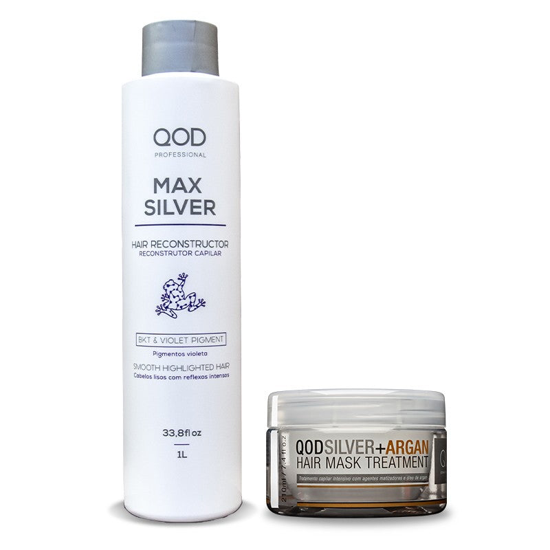 QOD MAX SILVER KERATIN KIT 4 - QOD HAIR COSMETICS